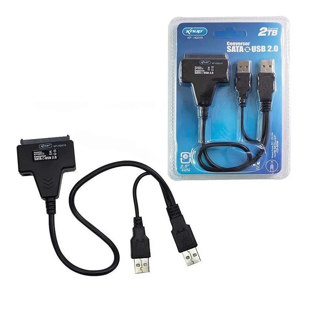 Adaptador USB 2.0 para Sata 2.5