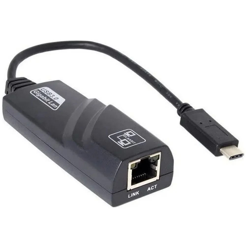 Adaptador USB Tipo-C para RJ45 Gigabit