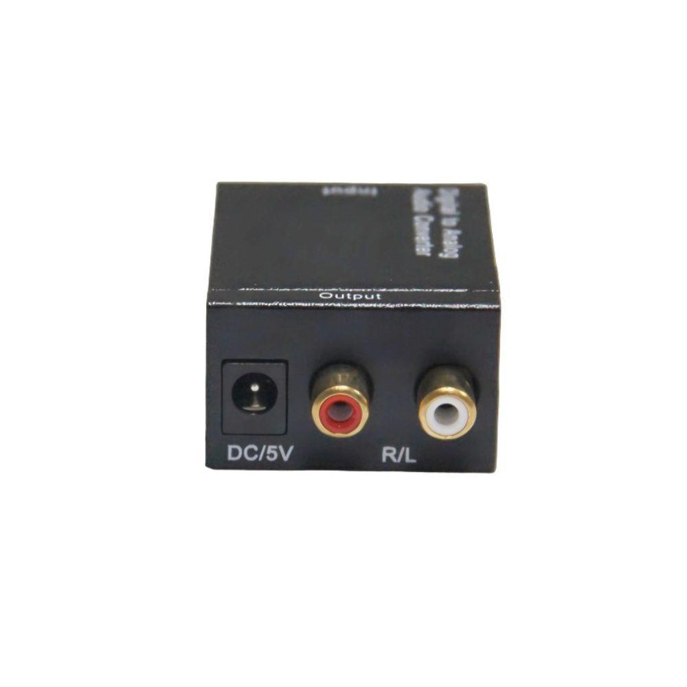 Conversor Áudio Digital Óptico para Analógico RCA com Cabo Óptico