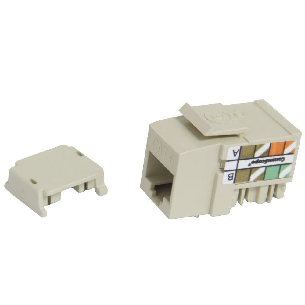 Keystone RJ45 CAT6 CommScope Bege